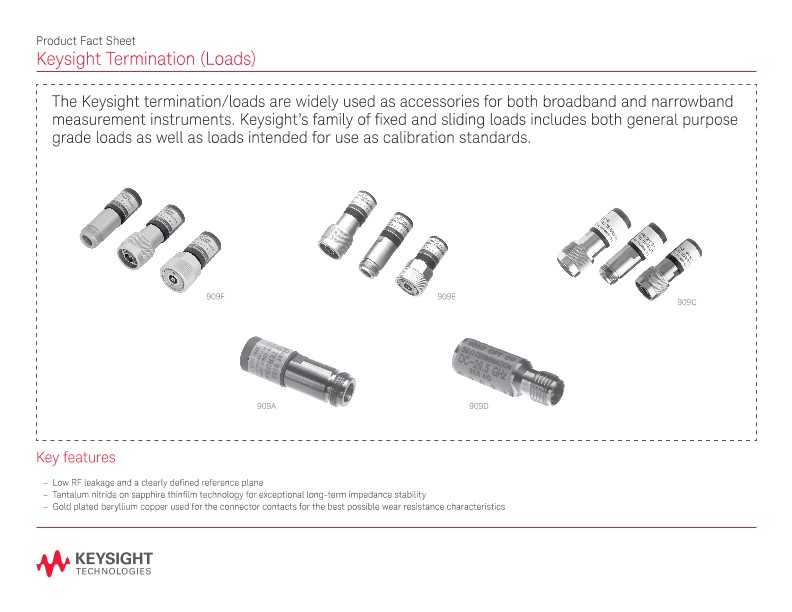 Termination (Loads) PDF Asset Page | Keysight